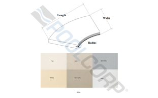 POOL360 | 1-1/2' Radius x 12" x 22" Tan Bullnose Coping