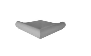 POOL360 | 12" x 12" Dark Gray Safety Grip Outside Corner Coping