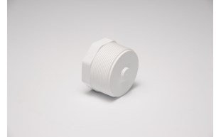 POOL360 | 2" White SCH 40 PVC MIPT Plug