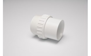 POOL360 | 1.5" White SCH 40 PVC Male Fitting Adapter SPG x MIPT