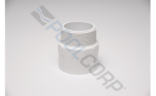 POOL360 | 3" White SCH 40 PVC Male Adapter MIPT x Slip