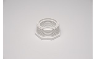 POOL360 | .75" x .5" White SCH 40 PVC Reducer Bushing MPT x FPT