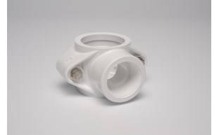 POOL360 | 2" x 1.5" White SCH 40 PVC Snap x FPT Saddle