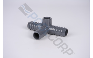 POOL360 | 1" x 1" x 1" x .5" Side Outlet Tee Insert x Insert x Insert x FIPT