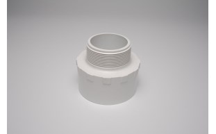 POOL360 | 2.5" x 2" White SCH 40 PVC Reducing Male Adapter MIPT x Slip