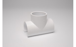 POOL360 | 1.5" x 1.5" White SCH 40 PVC Snap Tee Snap x Slip