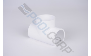 POOL360 | 2" x 2" White SCH 40 PVC Snap Tee Snap x Slip