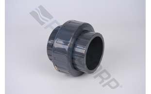 POOL360 | 2.5" Gray SCH 80 PVC Threaded Coupling FIPT x FIPT