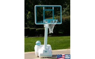 POOL360 | Splash & Slam Pool Basketball Hoop Set with Clear Acrylic Backboard