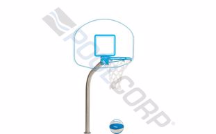 POOL360 | Midsize Deck Mounted Pool Basketball Set