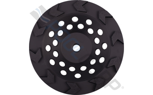 POOL360 | 7" x 7/8-5/8" Arrow Segmented Cup Wheel