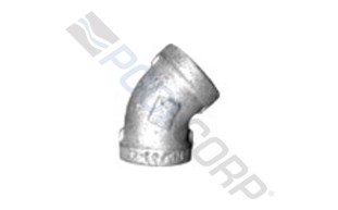POOL360 | 1/2" 45 Degree Galvanized Elbow