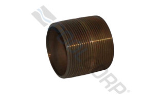 POOL360 | 2" x Close Nipple Red Brass