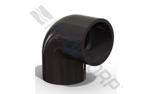 POOL360 | Black PVC 90 Degree Elbow For Solar Pool Heater