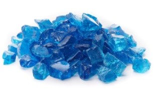POOL360 | 1/4" - 1/2" Turquoise Classic Fire Glass 25 lbs