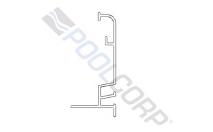 POOL360 | White Duralum™ Coping with Clips