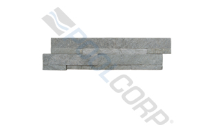 POOL360 | 6" x 24" Splitface Quartzite Ledger Panel White