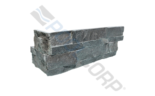 POOL360 | 6" x 23" Splitface Quartzite Ledger Corner Titanium