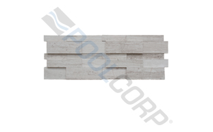 POOL360 | 7 x 20 Honed Ledger Stone Wall Panel White Woodridge
