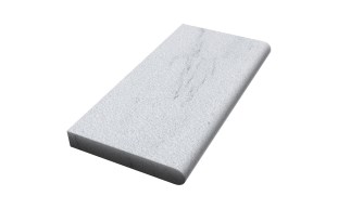 POOL360 | 12" x 24" Solto White Fine Picked Marble Coping
