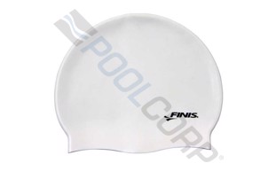 POOL360 | White Silicone Swim Caps