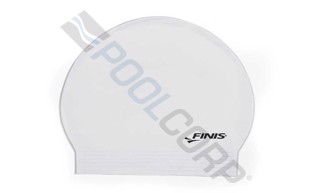 POOL360 | White Solid Latex Swim Cap
