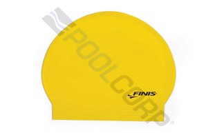 POOL360 | Yellow Solid Latex Swim Cap