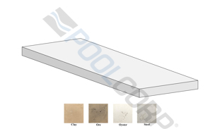 POOL360 | 16" x 36" x 1.75" Square Edge Paver Ore