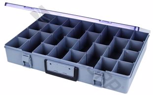 POOL360 | 18-1/2" x 13" x 3" Large 32-Compartment Satchel Style Case