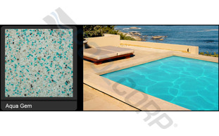 POOL360 | 80 lbs Gem Pool Finish Aqua Gem