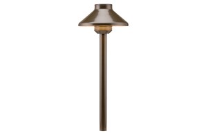 POOL360 | Bronze Metallic DL Aluminum Path Light with 12" Riser 20W