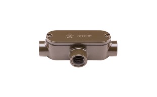 POOL360 | Black Tree Ring Junction Box for T-Style Conduit Body