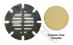 horizon | Large Metal Grate with Ceramic Disk