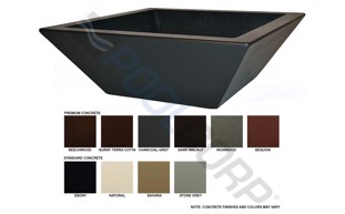 POOL360 | 30" Charcoal Gray Corinthian Concrete Fire Bowl