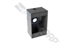 POOL360 | .5" 4-Hole Single Gang WP Box