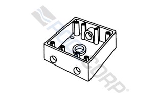 POOL360 | .75" 3-Hole Double Gang WP Box