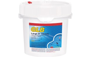 POOL360 | GLB | 25 lb Large Chlorine 3" Tablets Pail - Unwrapped
