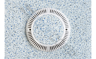 POOL360 | WHITE MAIN DRAIN COVER VINYL TOP
