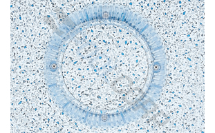 POOL360 | ColorMagic Clear Vinyl Top Main Drain Cover