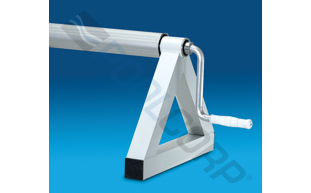 POOL360 | 24' Hurricane Inground Solar Cover Reel with 4" Tube