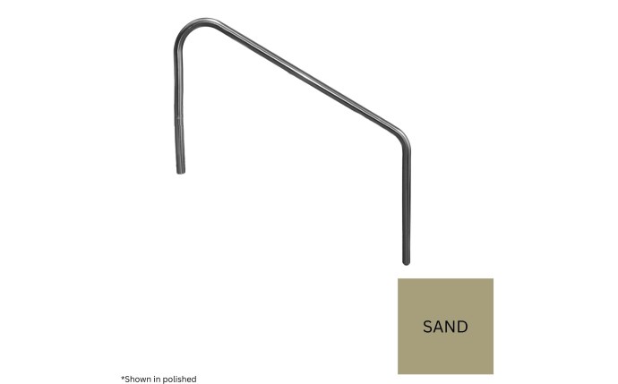 POOL360 | 5' Sand Classic 2 Bend Stair Pool Rail