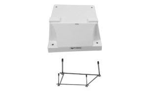 POOL360 | White 4 Bolt Base with Jig for 6' and 8' Diving Boards