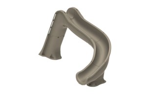 POOL360 | Sidewinder Sandstone Slide with Right Entry