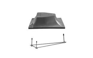 POOL360 | 3 Bolt Grey Diving Board Base with Jig