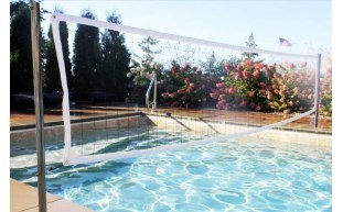 POOL360 | X2 Basketball/Volleyball Combo Sand with 20' Net and Ball No Anchor