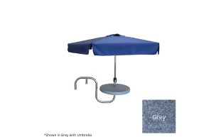 horizon | 30" Side Mount Gray Pool Table with Bent Marine Grade Pole ...