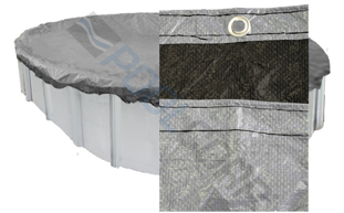 POOL360 | 16' x 32' Oval Silver Pro Winter Cover