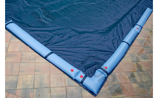 POOL360 | Royal 14' x 28' Blue/Black Rectangle Winter Pool Cover for Above Ground Pool