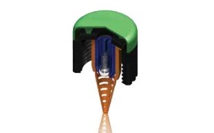 POOL360 | Green Spec-Check Threaded Emitter With Check Valve