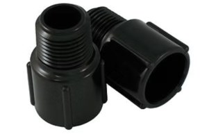 POOL360 | 1/2" Black IPS Male Adapter, ½" MIPT x ½" IPS Socket